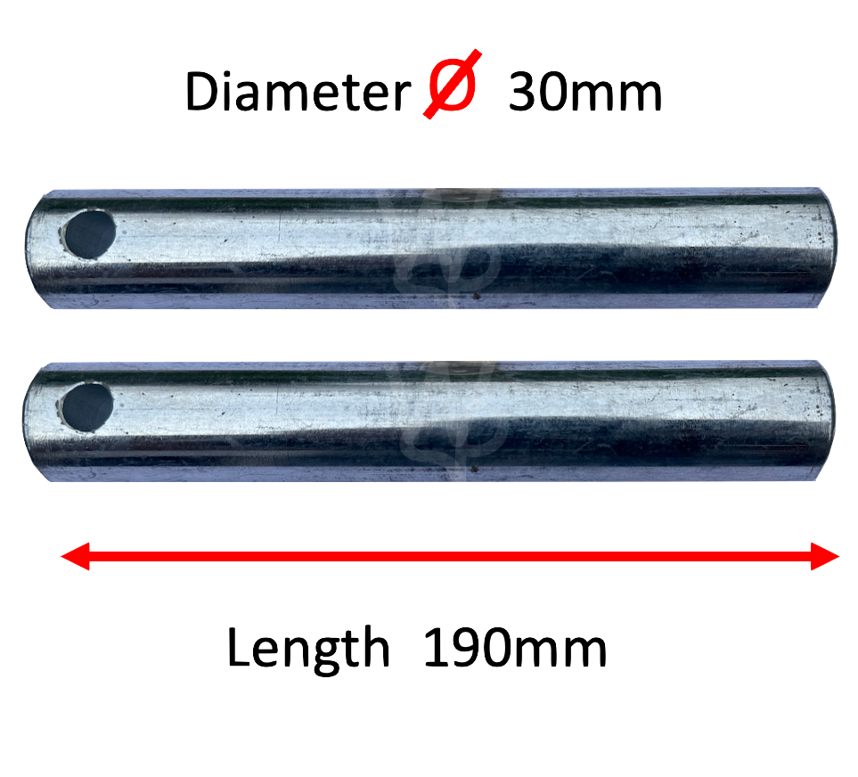 Excavator Bucket Pins 30mm No Head (1 set 2 Pins)
