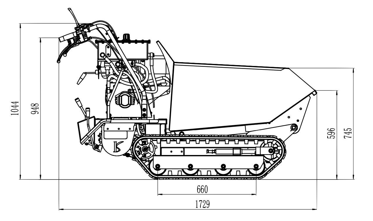 Mini Dumper Tracked & Hydraulic Tip