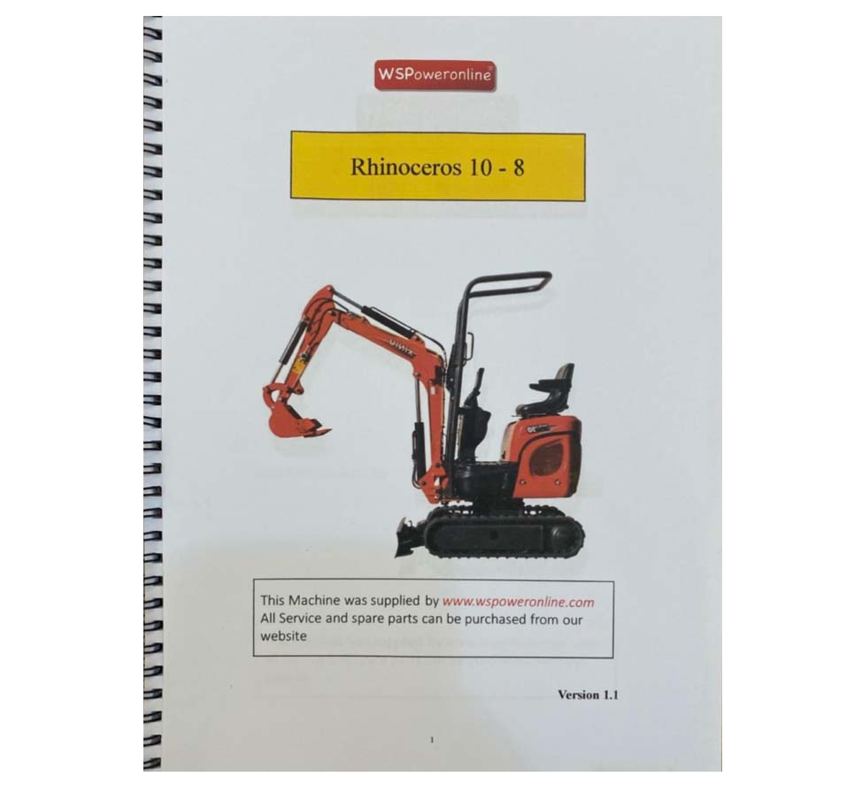 Mini Digger XN10-8 Service Manual